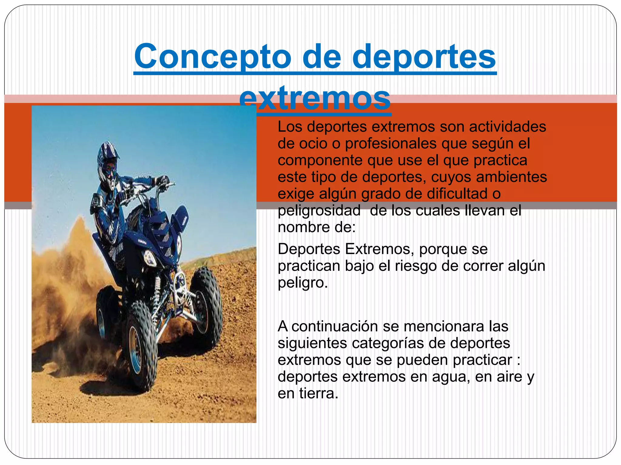 Concepto de deportes extremos | PPTX | Extreme Sports | Sports