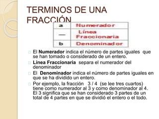 Concepto de fracciones | PPTX