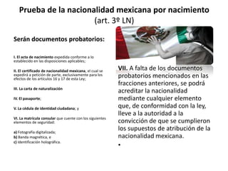 La Doble nacionalidad en Mexico | PPTX