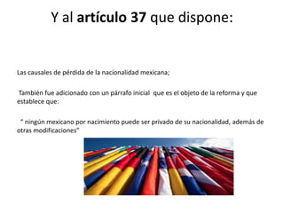 La Doble nacionalidad en Mexico | PPTX