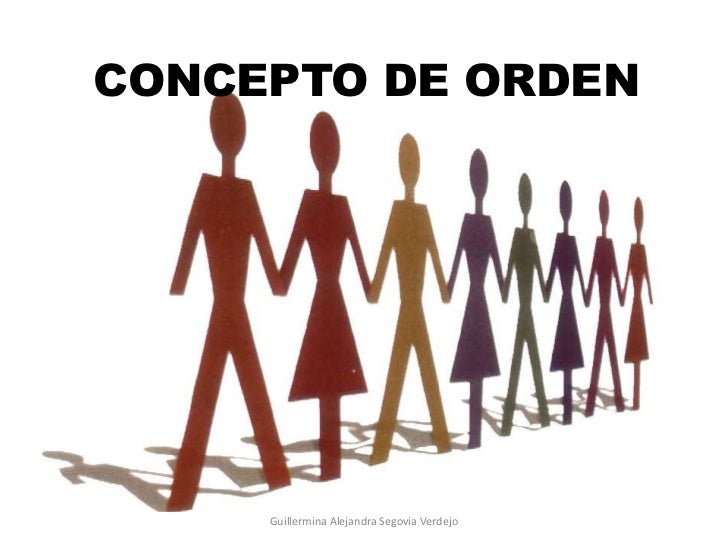 Concepto de orden