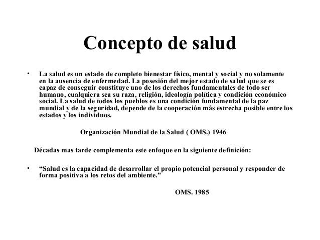 Definicion De Salud