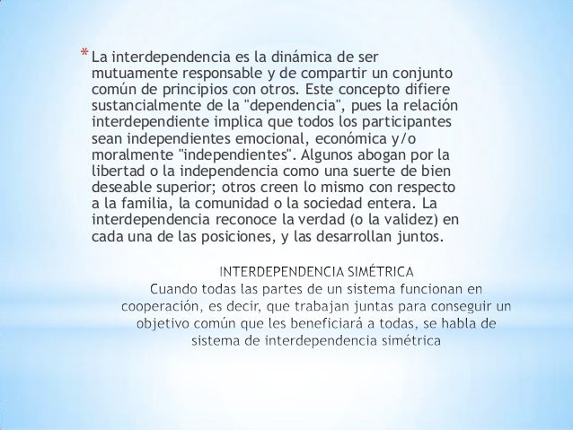 Que Es Interdependencia : Qué es interdependencia: relación clave en ...