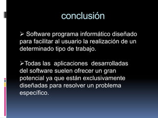 Concepto de software | PPTX