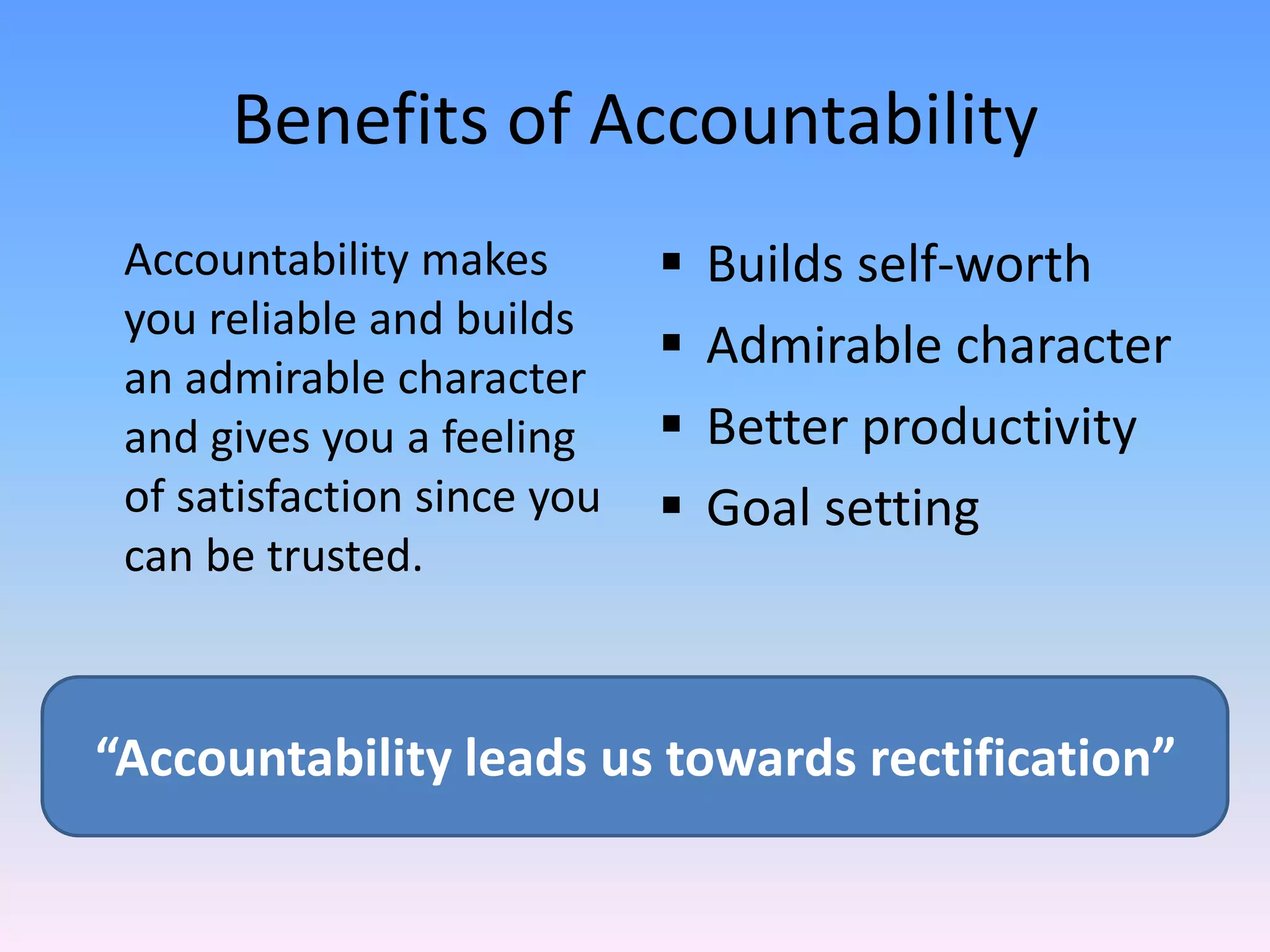 Concept of Accountability In Public Service | PPTX