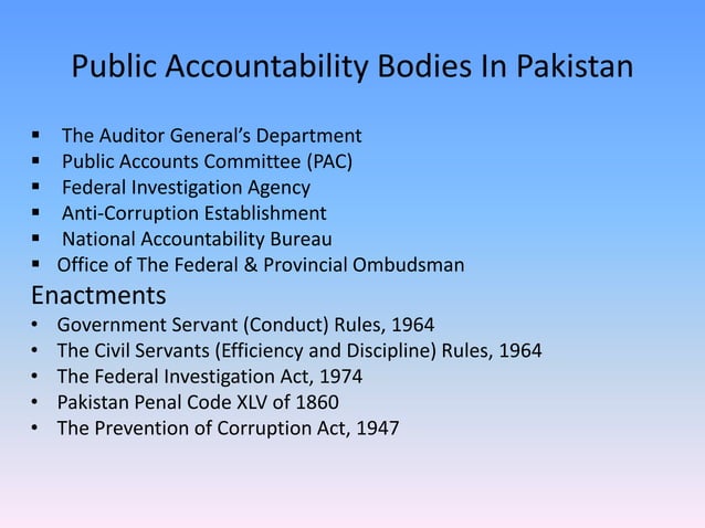Concept of Accountability In Public Service | PPTX | Islam | Religion ...