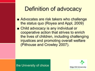 Concept of advocacy | PPT