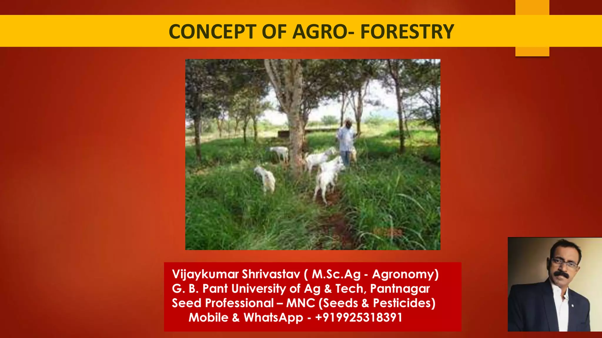 Concept of agro forestry | PPTX