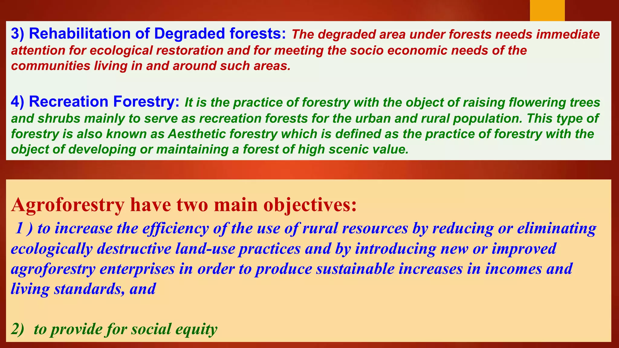 Concept of agro forestry | PPTX