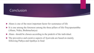 Concept of Ahara (Diet) in Ayurveda (1).pptx