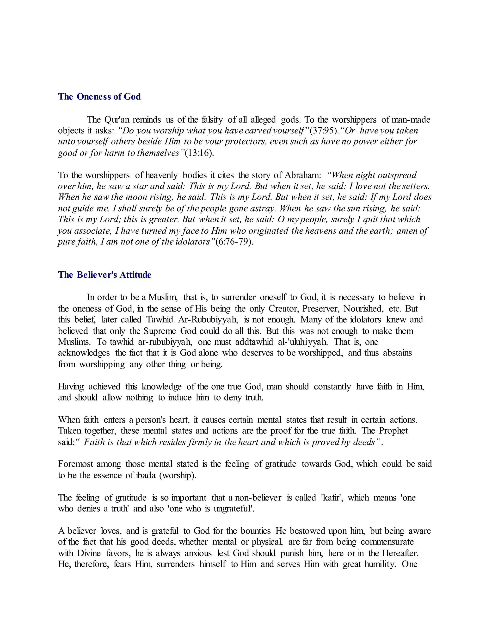 Concept of Allah in islam | DOCX