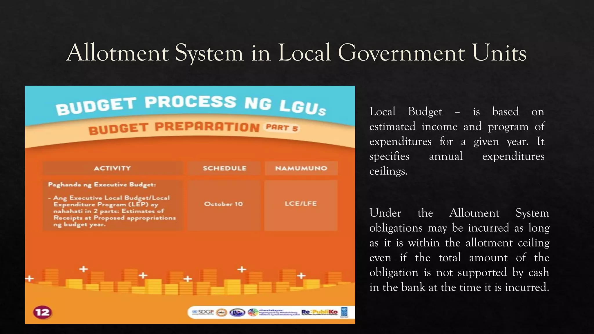 Concept of appropriation, allotment and obligations | PDF