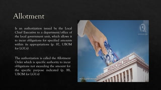 Concept of appropriation, allotment and obligations | PDF