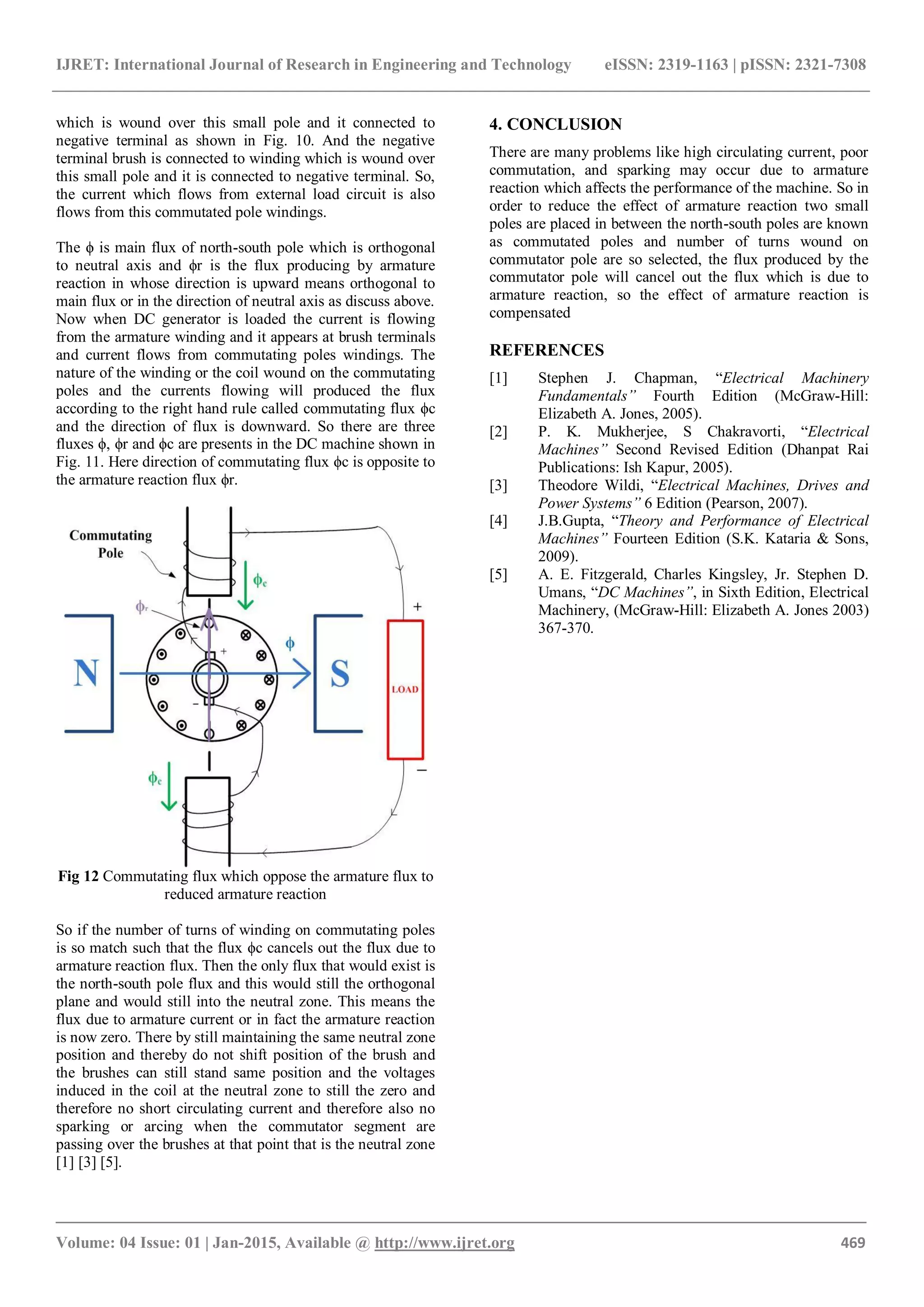 Concept of armature reaction in dc machines | PDF | Physics | Science