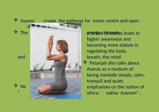 Concept of asana according to swami swatmarama and patanjali.pptx ...