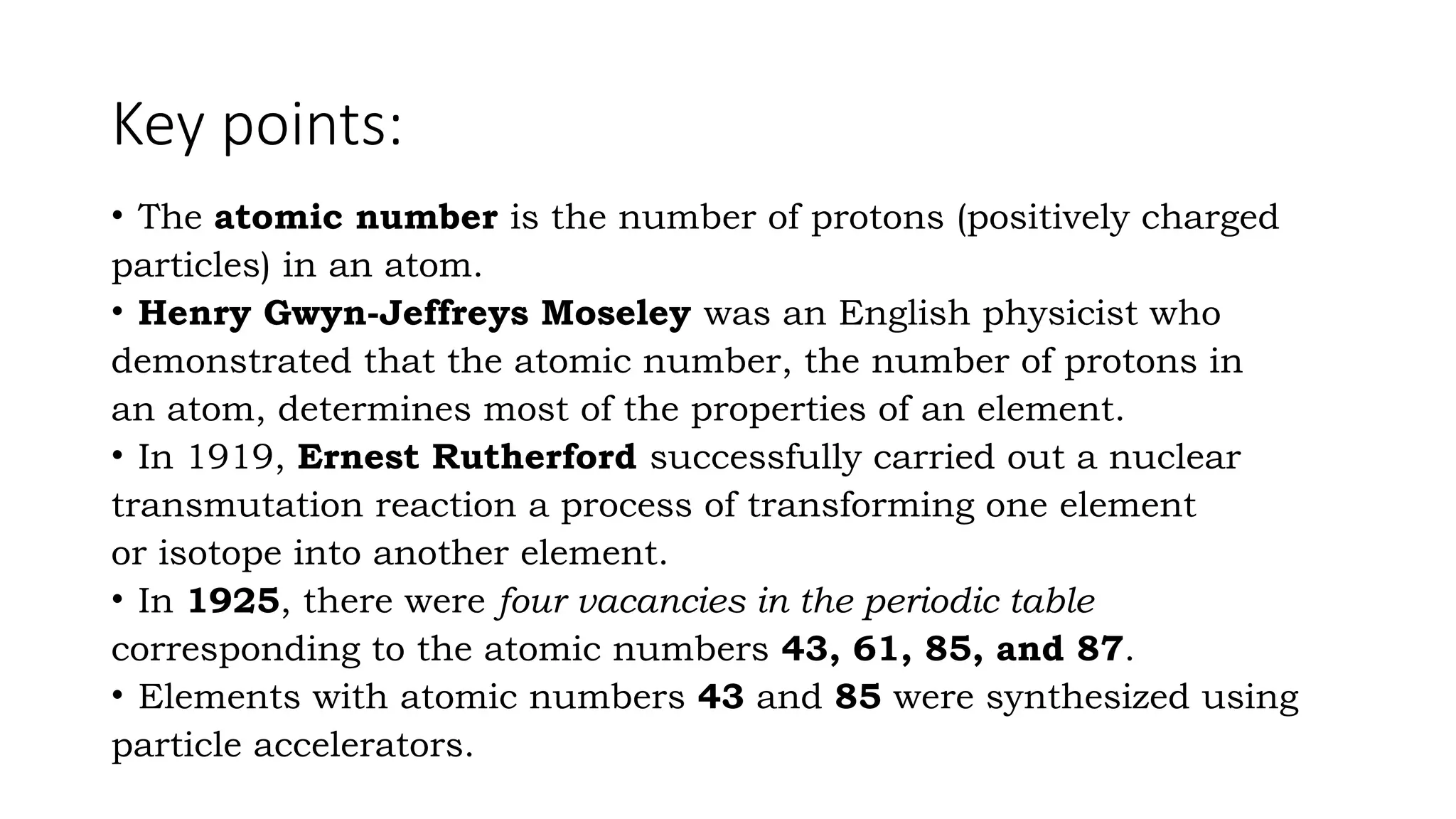 CONCEPT OF ATOMIC NUMBER LED TO THE SYNTHESIS.pptx