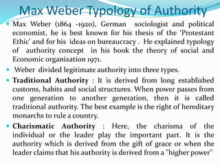 Concept of authority | PPTX