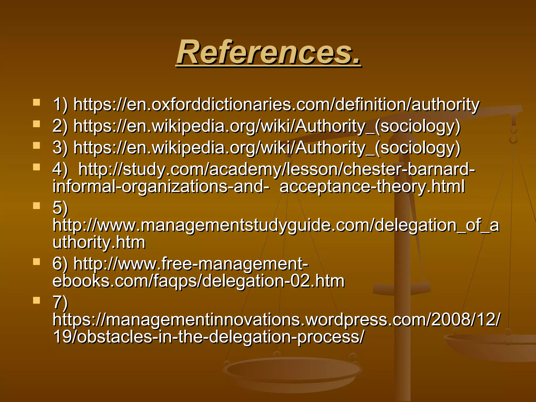 Concept & Types of authority | PPT