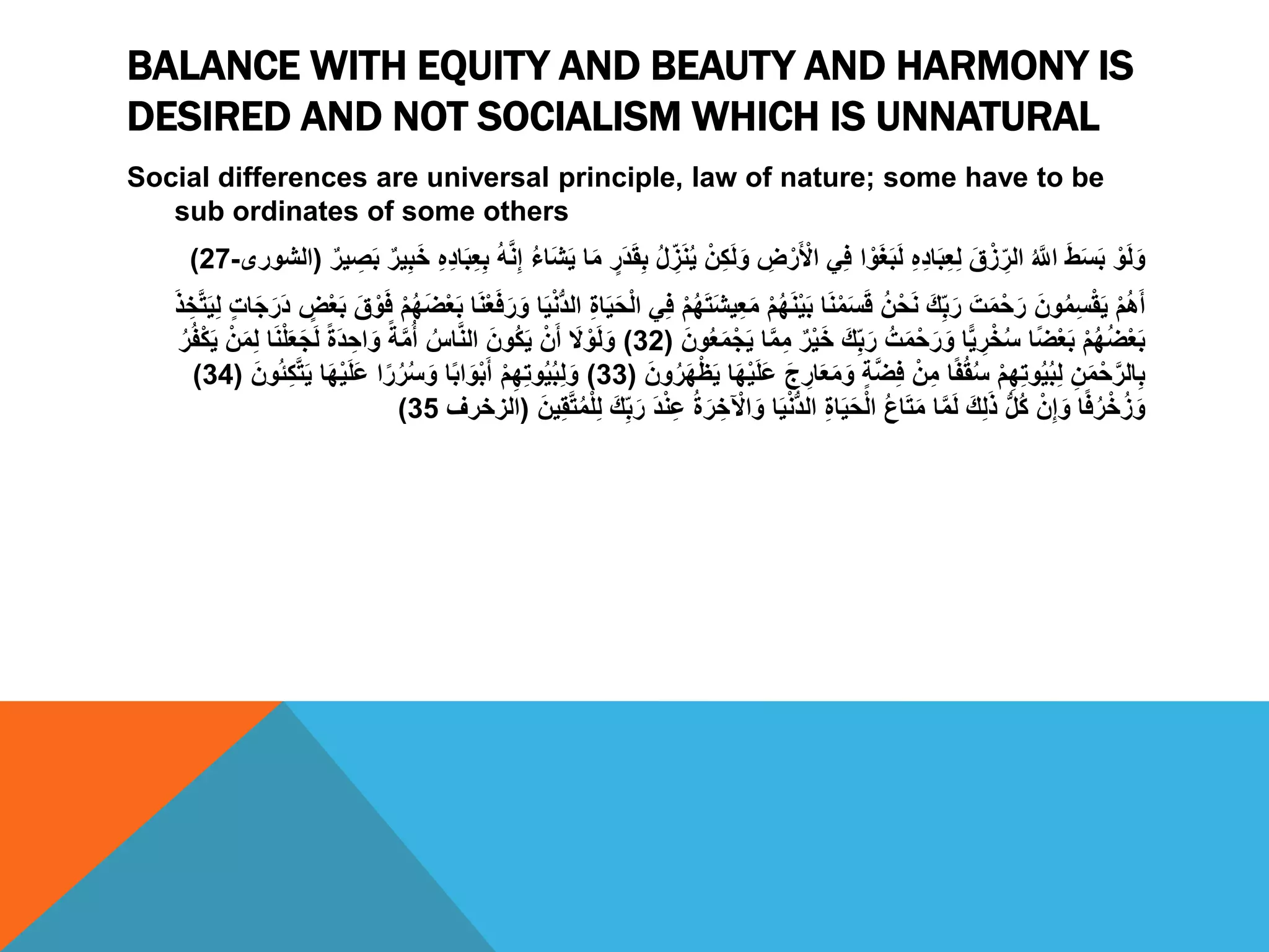 Concept of balance in islam | PPT