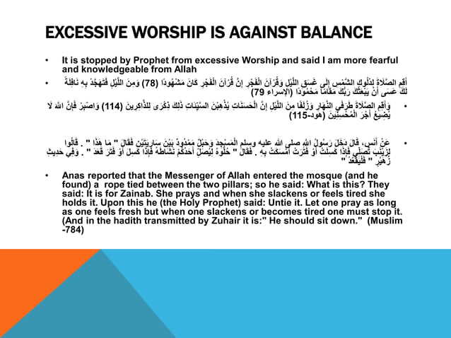 Concept of balance in islam | PPT
