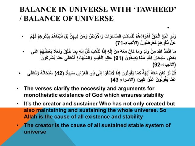 Concept of balance in islam | PPT