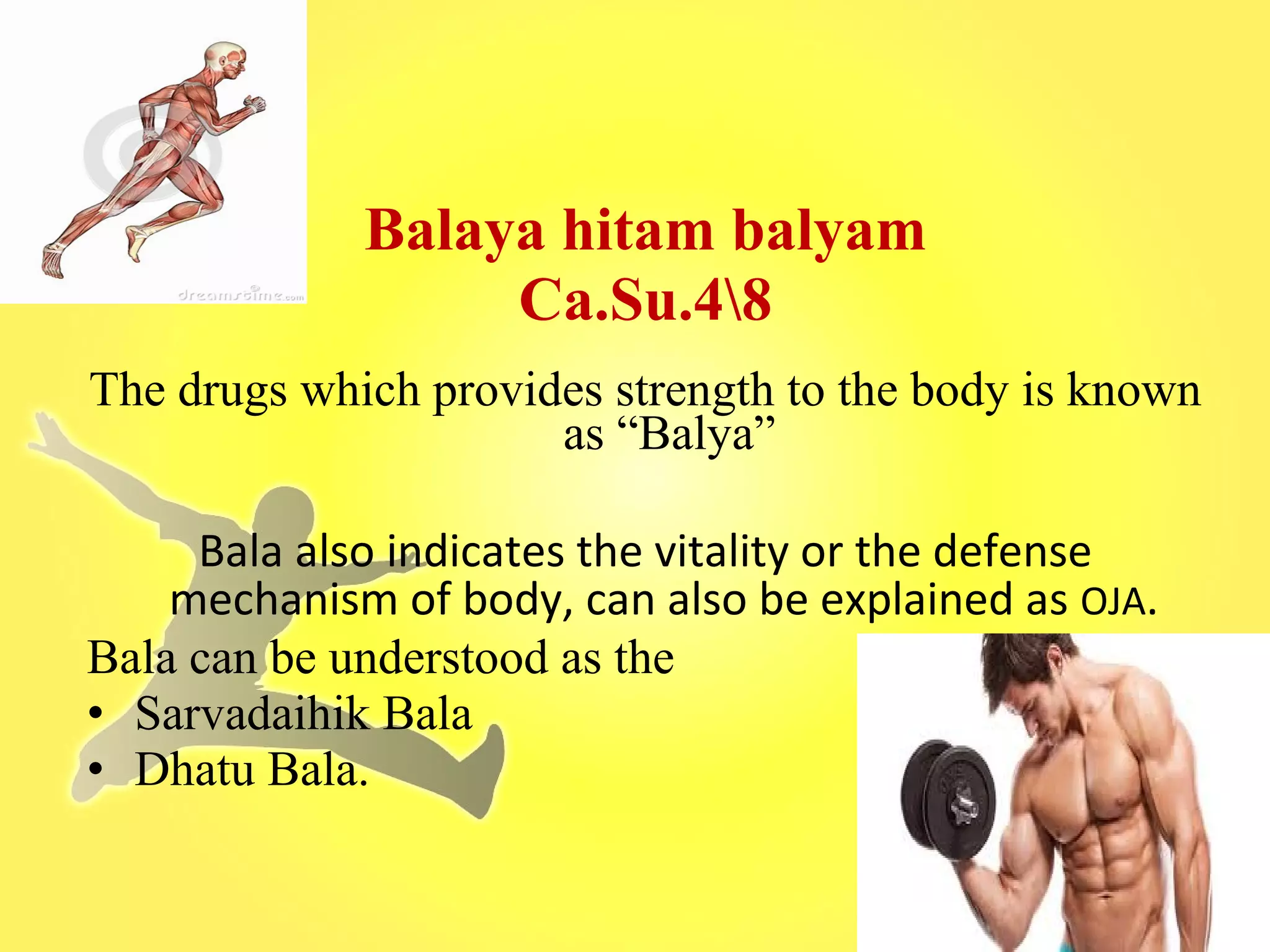 Concept of balya and brimhana (immunity and micronutrients) in ayurveda ...