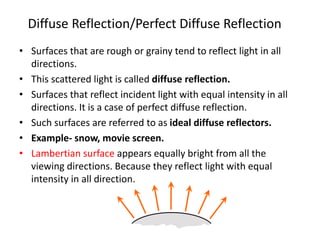 Concept of basic illumination model | PPTX
