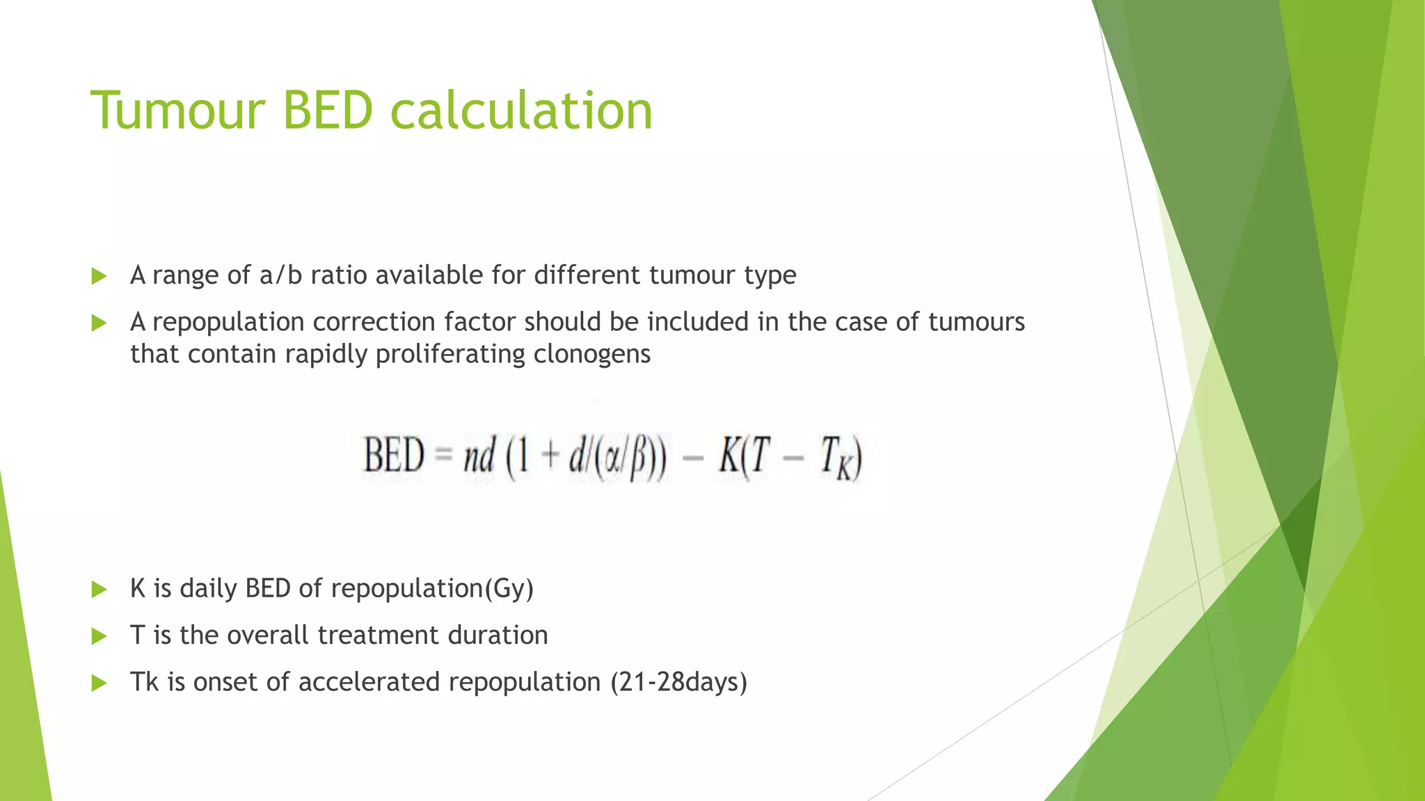 Concept of bed in radiobiology | PPTX