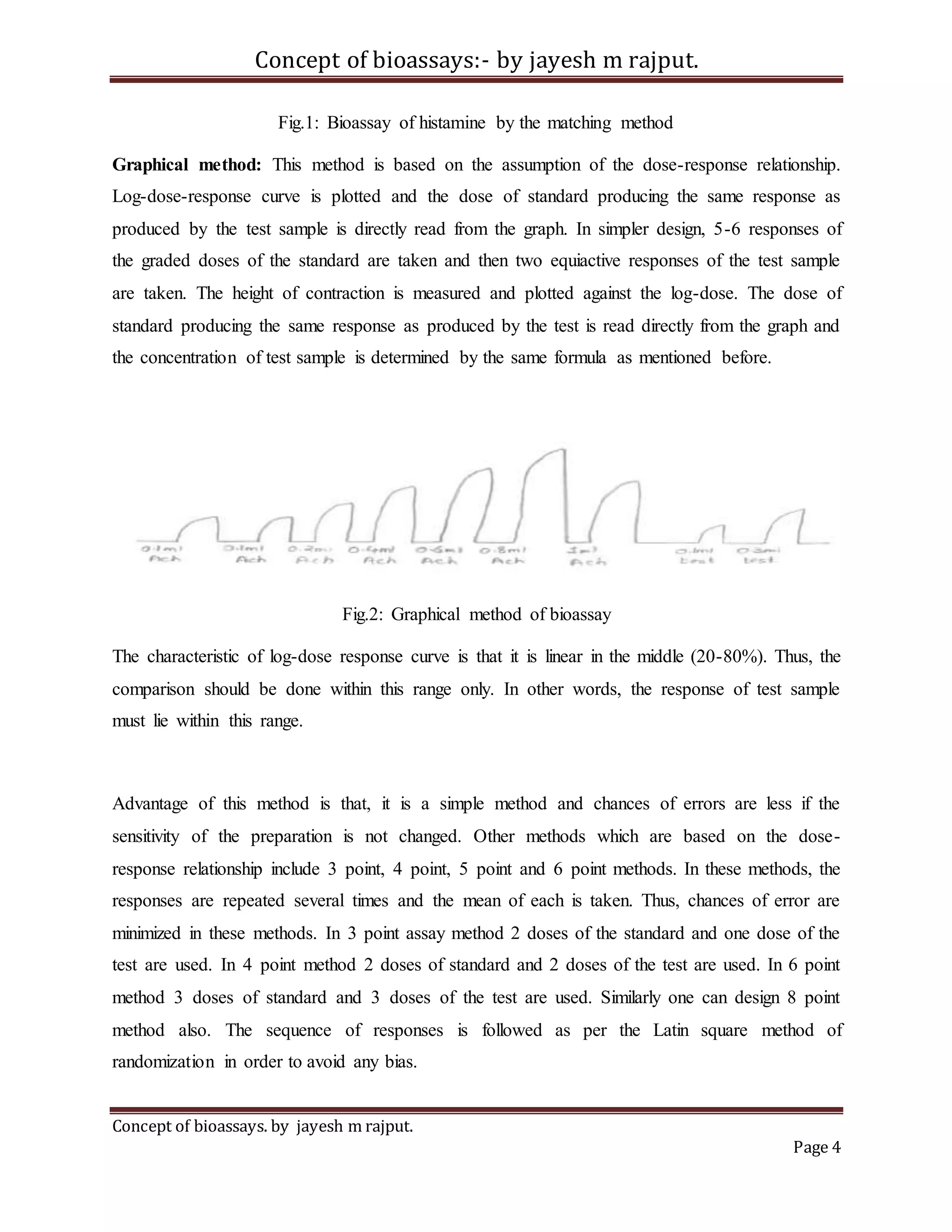 Concept of bioassays by jayu | DOCX | Biological Sciences | Science