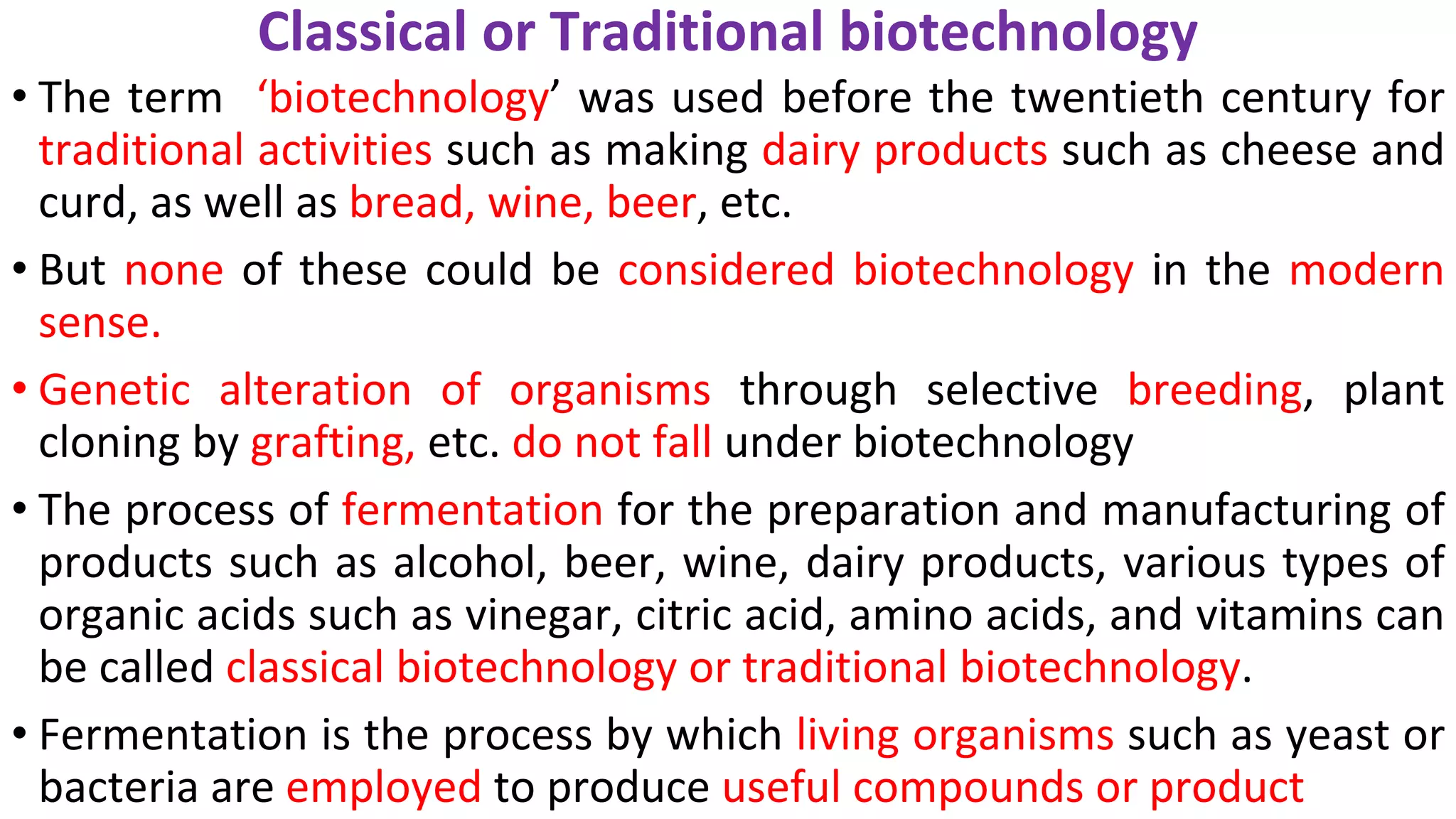 Concept of biotechnology | PPTX