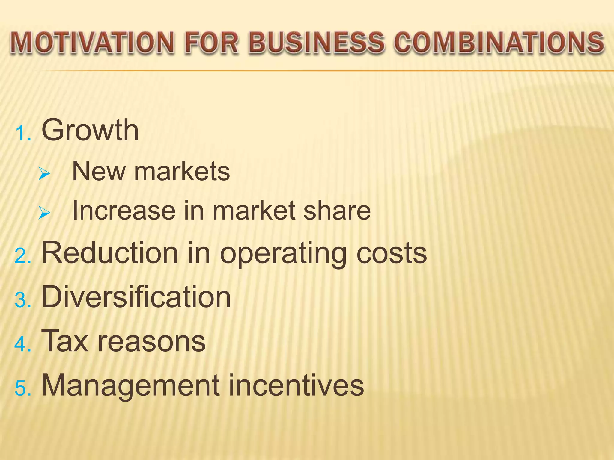 Concept of business combination | PPT