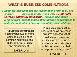 Concept of business combination | PPT