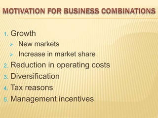Concept of business combination | PPT