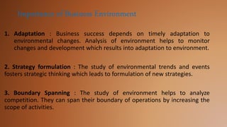 Concept of business environment | PPTX