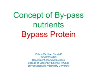 Concept of bypass protein | PPTX