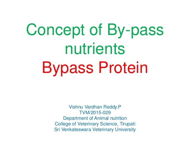 Concept Of Bypass Protein