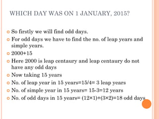 Concept of calendar reasoning | PDF