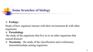 Overview of Biological Concepts and Principles | PPTX