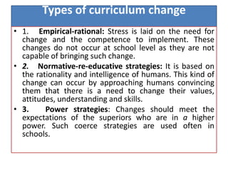 Curriculum Change | PPTX