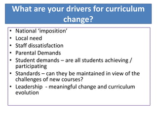 Curriculum Change | PPTX