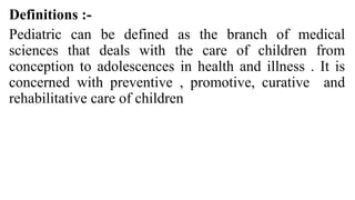 Concept_of_child_health. Pediatric course .PPTX