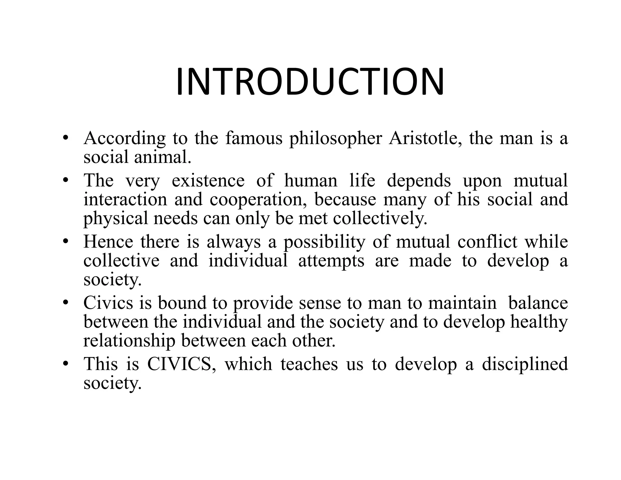 Concept of Civics and its Importance.pdf | Civic affairs | Politics