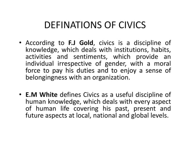 Concept of Civics and its Importance.pdf | Civic affairs | Politics