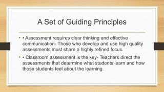 Concept of classroom assessment by Dr. Shazia Zamir | PPT