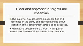 Concept of classroom assessment by Dr. Shazia Zamir | PPT