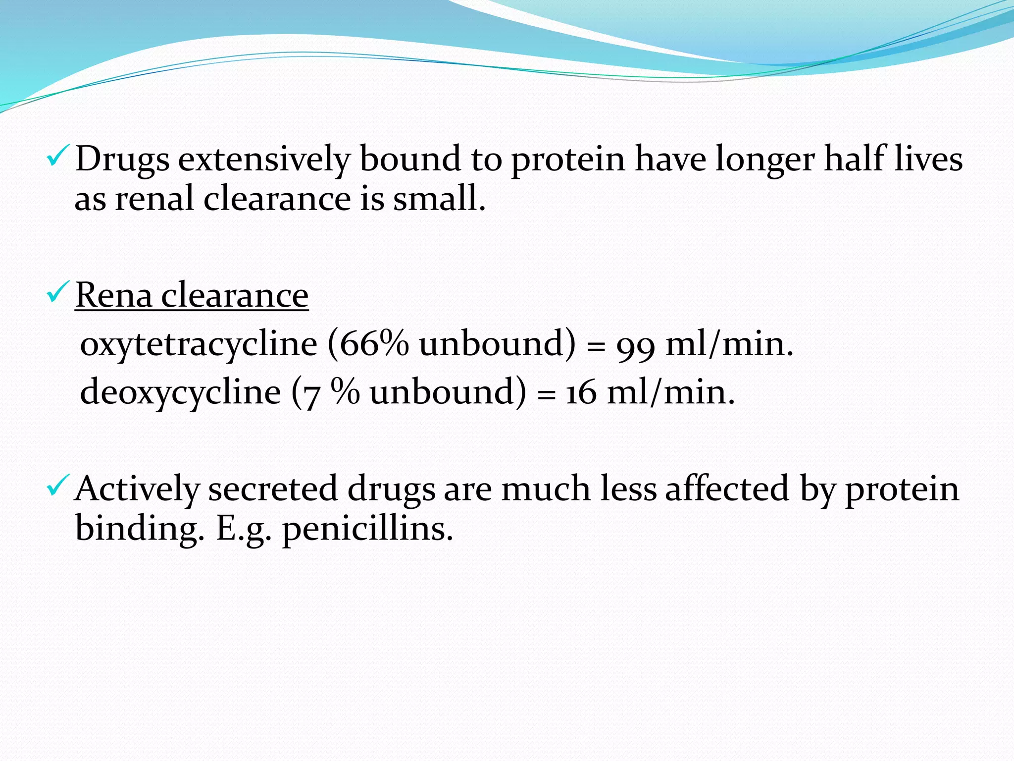 Concept of clearance & factors affecting renal excretion | PPTX