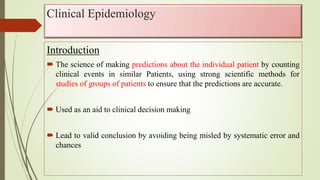 Concept of clinical and genetic epidemiology and their | PPTX