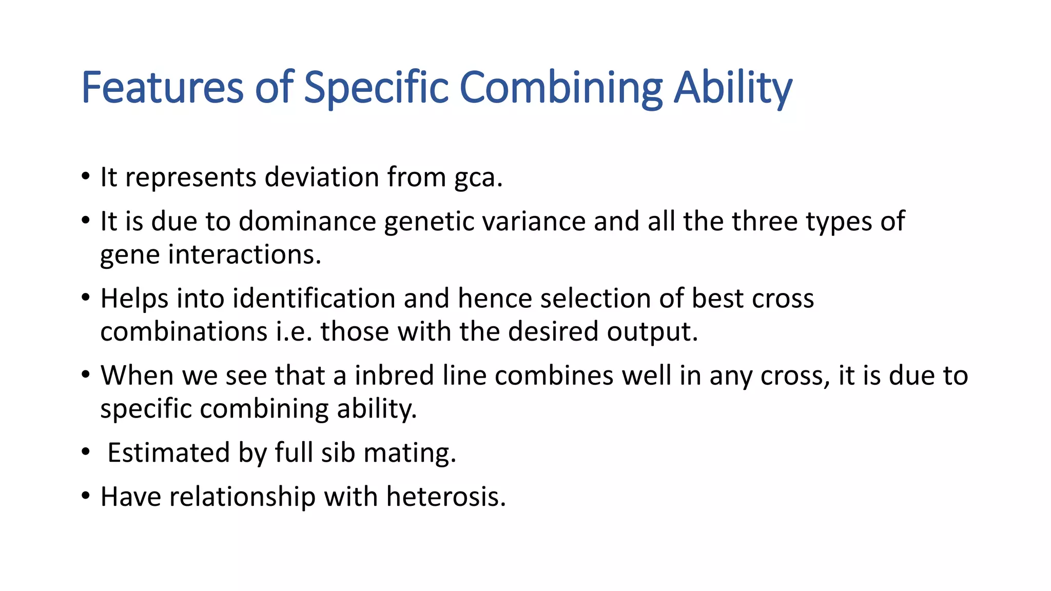 Concept of combining ability | PPTX