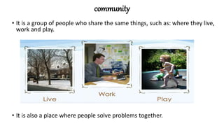 Concept of community | PPTX