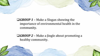 Concept of Community and Environmental Health.pptx | Indoor ...